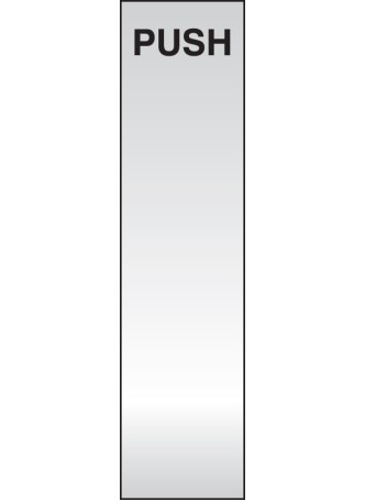 Push - Deluxe Engraved Door Plate