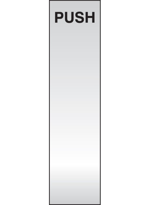 Push - Deluxe Engraved Door Plate