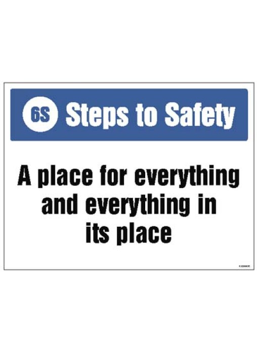 Steps to Safety - A Place for everything and everything in Its Place