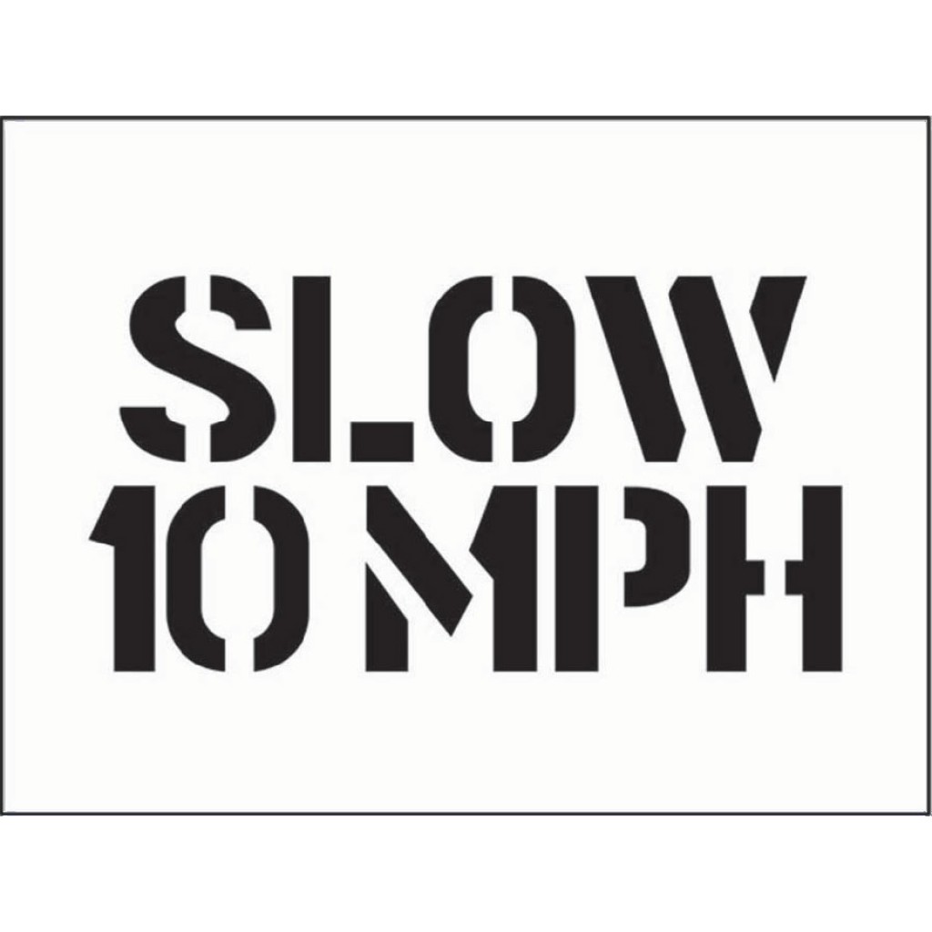 Stencil Kit - Slow 10mph