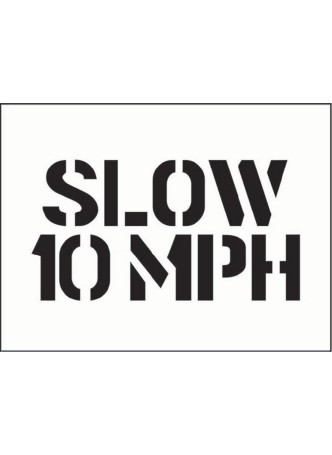 Stencil Kit - Slow 10mph