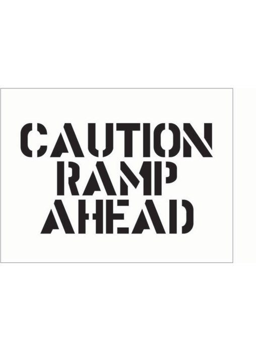 Stencil Kit - Caution - Ramp Ahead