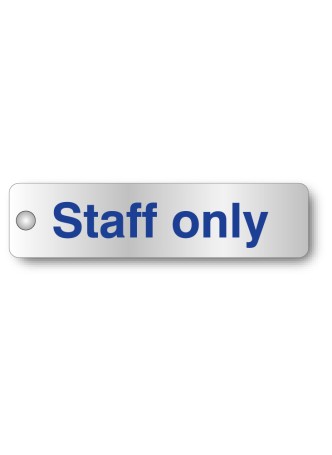 Staff Only - Visual Impact - Aluminium Door Sign