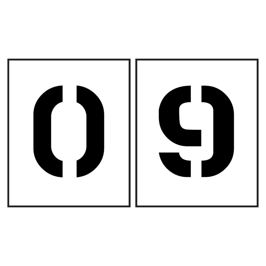 Stencil Kit - Numbers 0-9