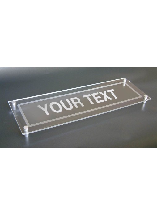 Custom Visual Impact Sign with Stand Off Locators