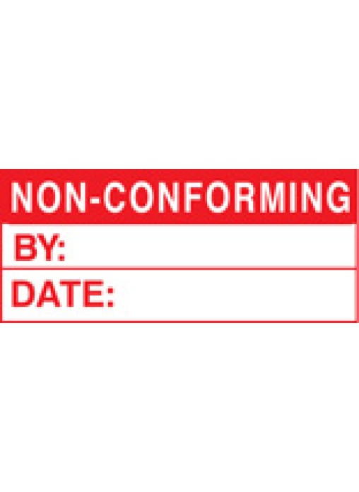 Roll Of 100 Non Conforming Labels 50 X 20mm 
