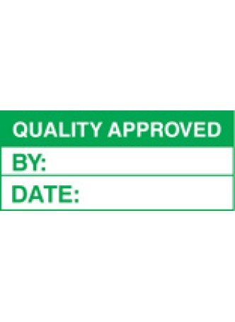 Roll of 100 Quality Approved Labels - 50 x 20mm