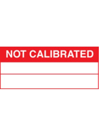Roll of 100 Not Calibrated Labels - 50 x 20mm