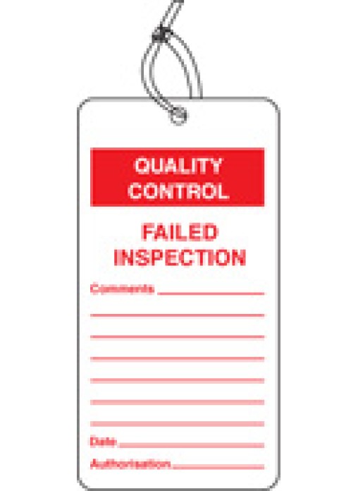 QC Tag - Failed Inspection (Pack of 10)