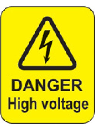 Danger - High Voltage Labels