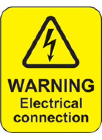 Warning - Electrical Connection Labels