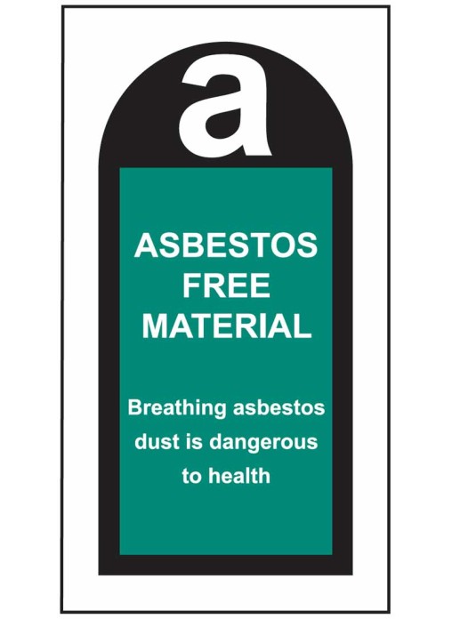 Asbestos Free Material Labels