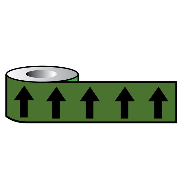 Pipeline ID Black Arrows On Green (12D45)