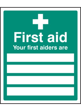 Your First Aiders Are