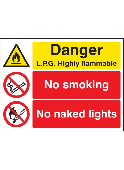Highly Flammable Sign