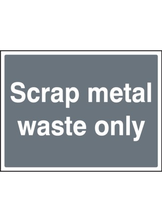 Scrap Metal Waste Only