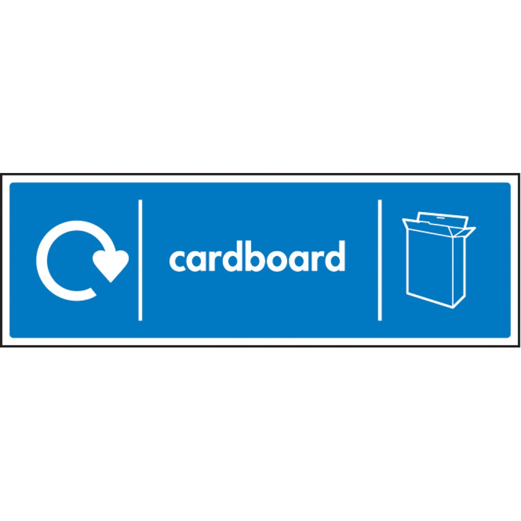 WRAP Recycling Sign - Cardboard