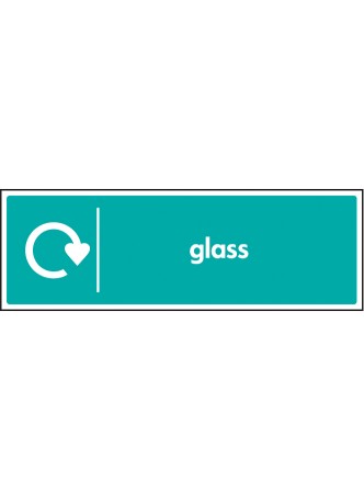 WRAP Recycling Sign - Glass