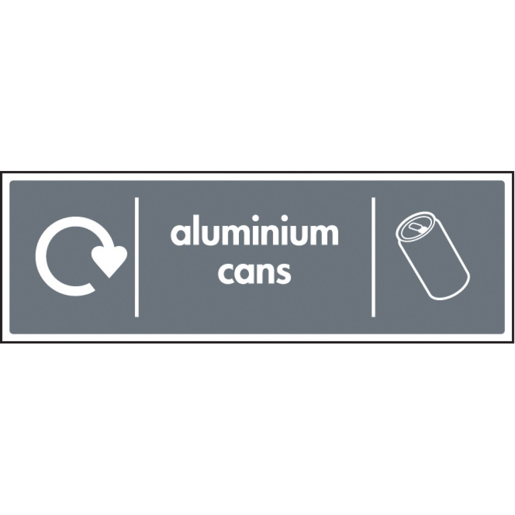 WRAP Recycling Sign - Aluminium Cans