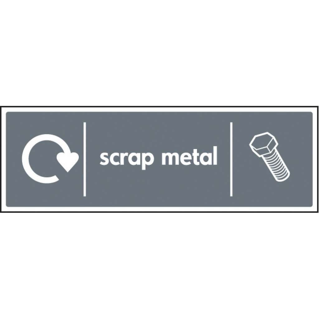 WRAP Recycling Sign - Scrap Metal