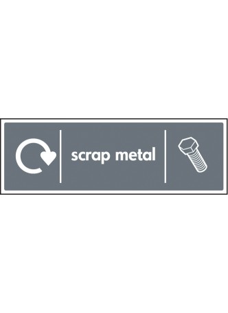 WRAP Recycling Sign - Scrap Metal