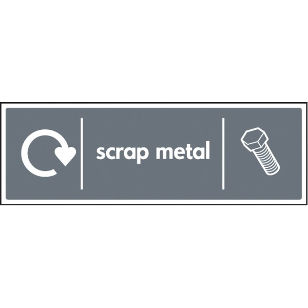 WRAP Recycling Sign - Scrap Metal