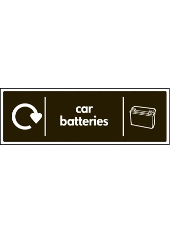 WRAP Recycling Sign - Car Batteries