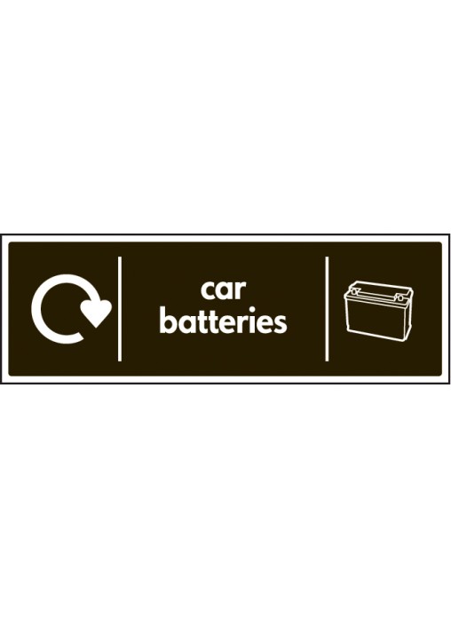 WRAP Recycling Sign - Car Batteries