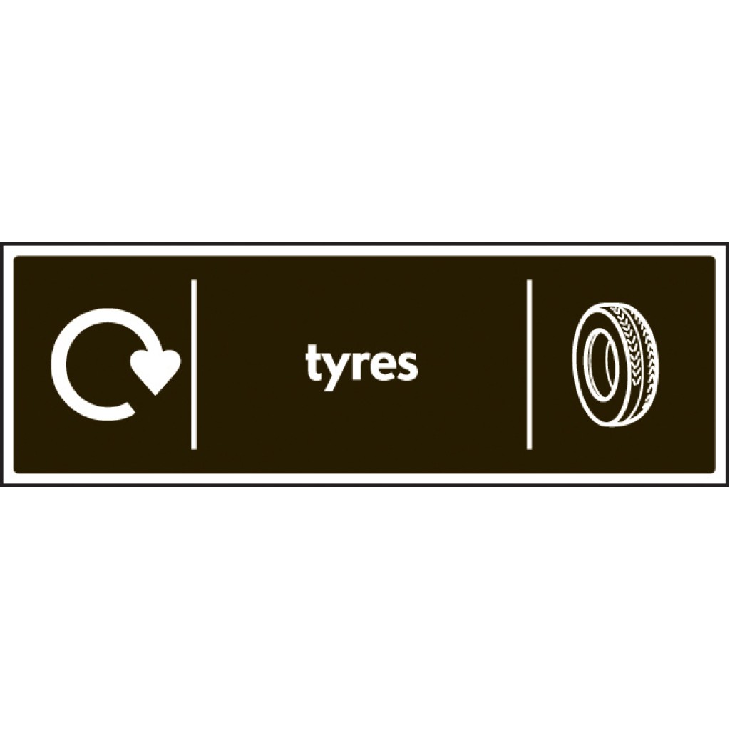 WRAP Recycling Sign - Tyres