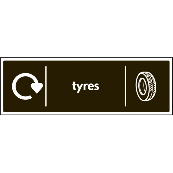 WRAP Recycling Sign - Tyres