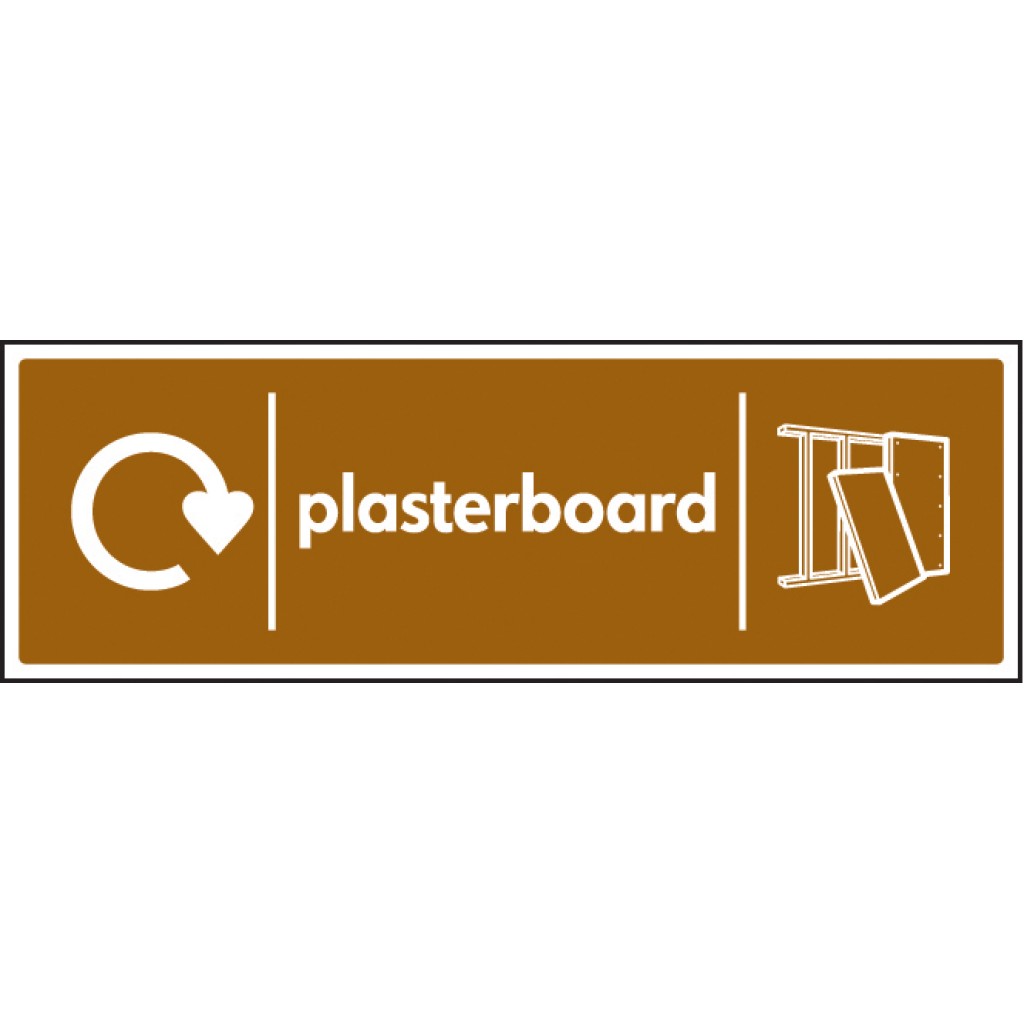 WRAP Recycling Sign - Plasterboard