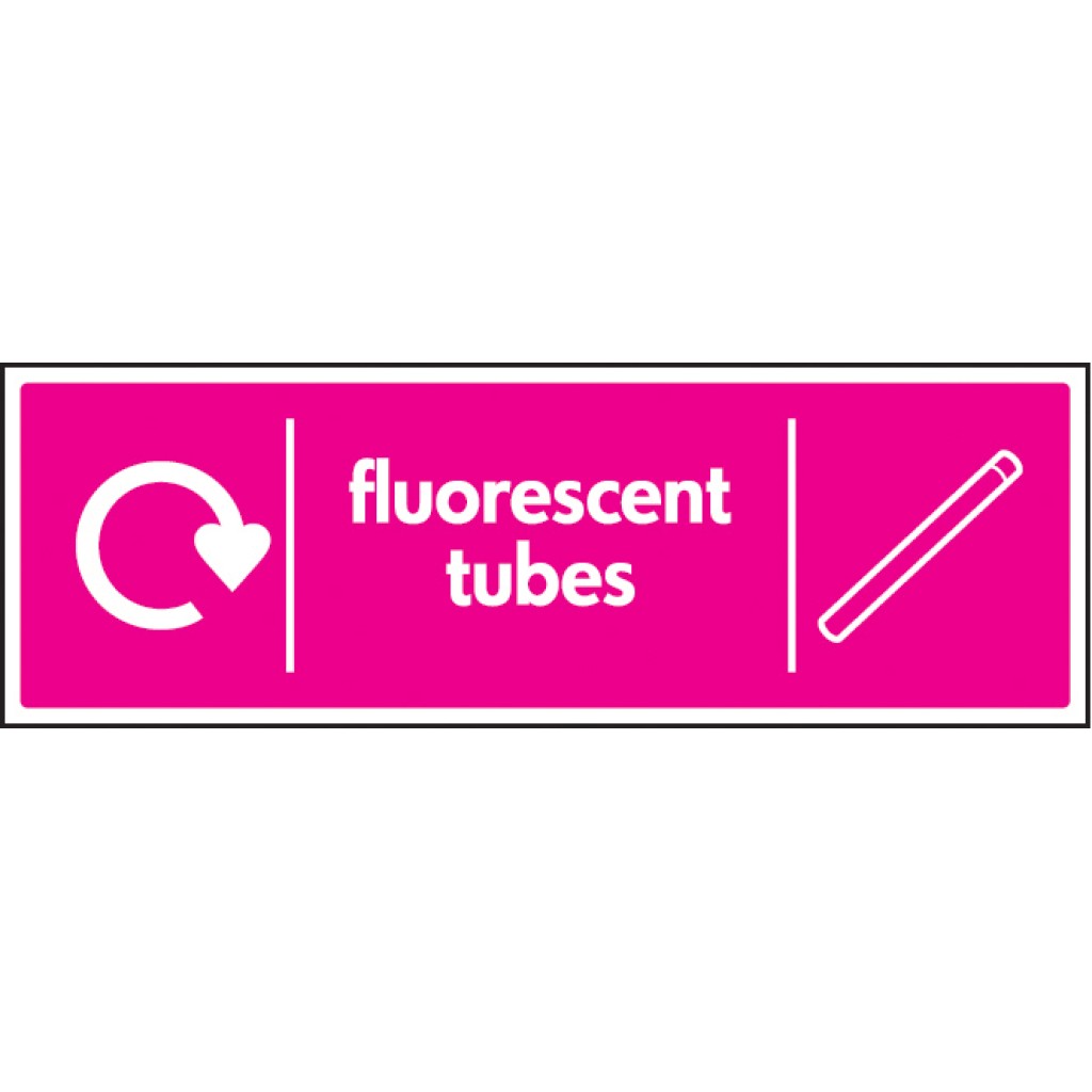 WRAP Recycling Sign - Fluorescent TuBes