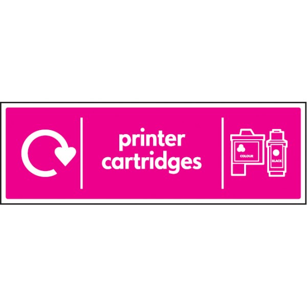 WRAP Recycling Sign - Printer Cartridges