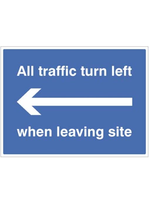 All Traffic Turn Left when Leaving Site