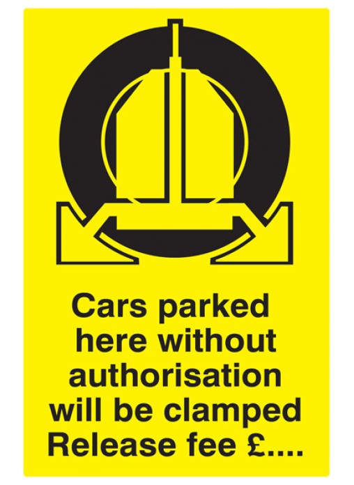 Cars Parked Clamped - (Insert Release Fee)