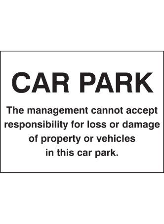 Car Park Disclaimer