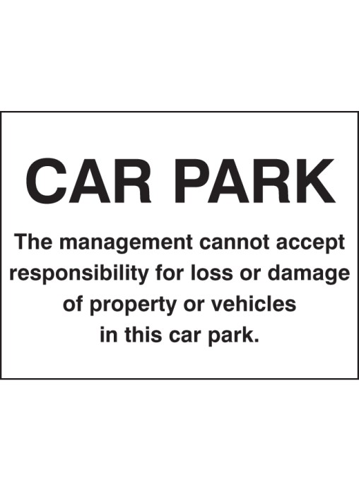 Car Park Disclaimer