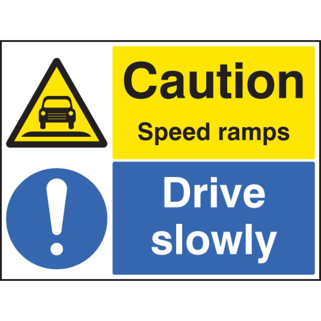 Caution - Speed Ramps Drive Slowly