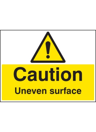 Caution - Uneven Surface