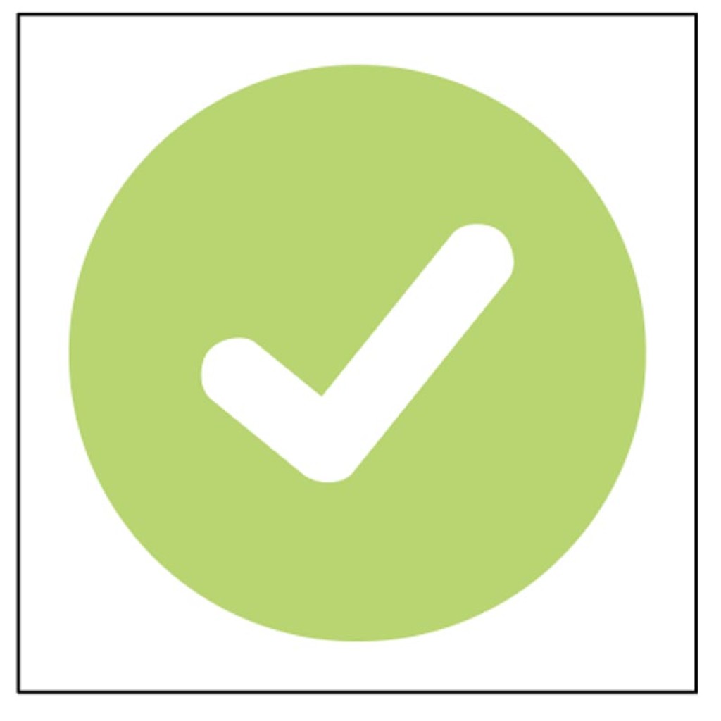 Tick - Self Adhesive Sticker
