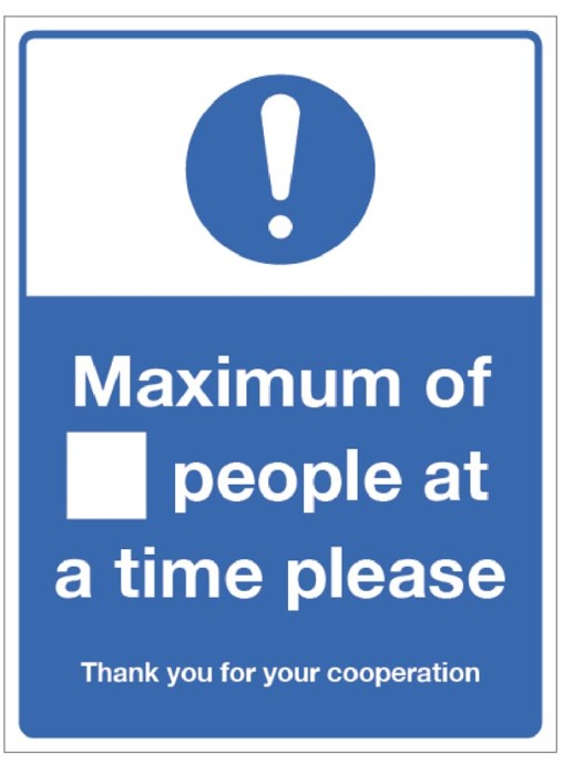Maximum of _ People at a Time