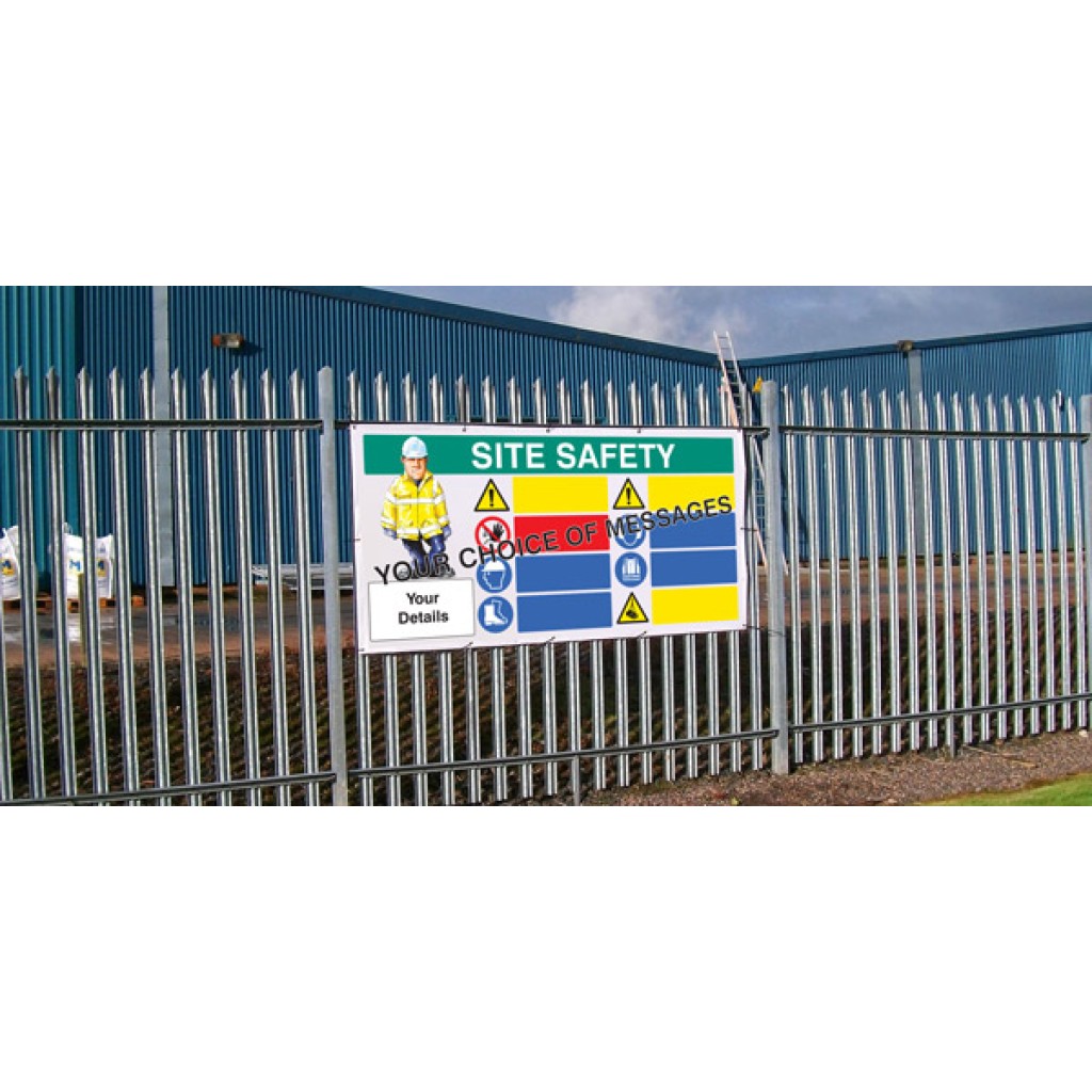 Site Safety - Multi-message - Design Your Own Custom - Banner with ...
