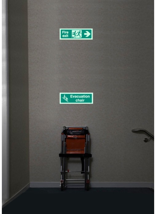 Inclusive Disabled Fire Exit Design - Arrow Right