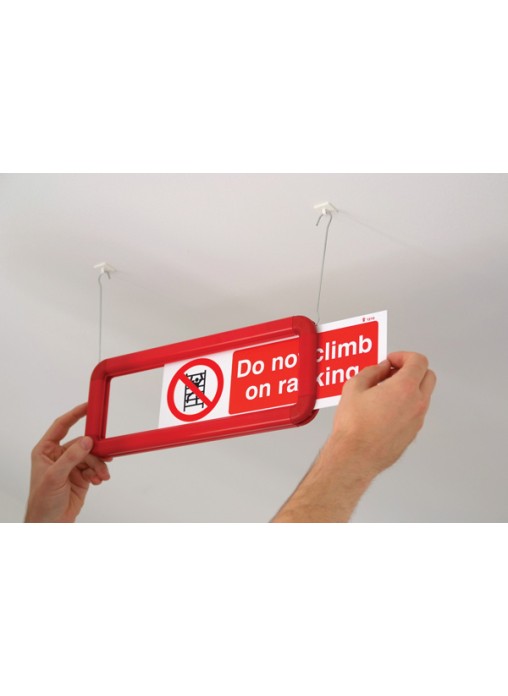 Red Suspended Frames