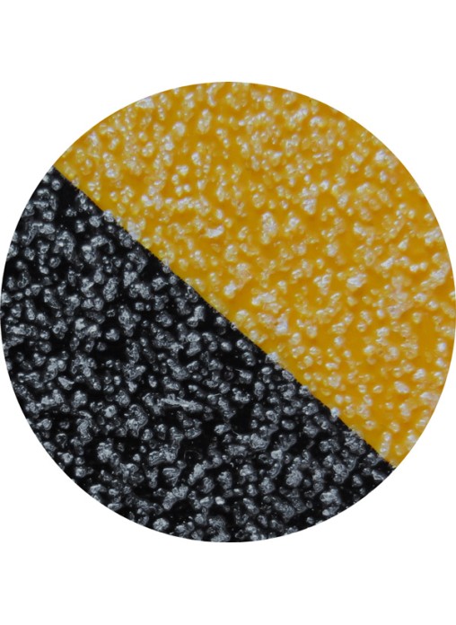 Anti-slip Mat Black / Yellow Chevron - 610mm x 150mm