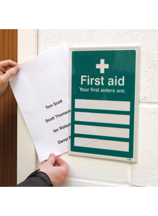First Aiders / Fire Wardens Are - Adapt-a-Sign